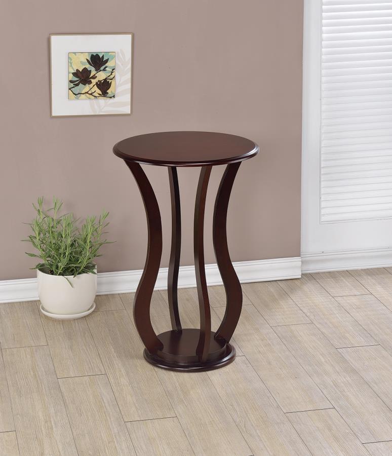 Curved Design Circular Accent Table